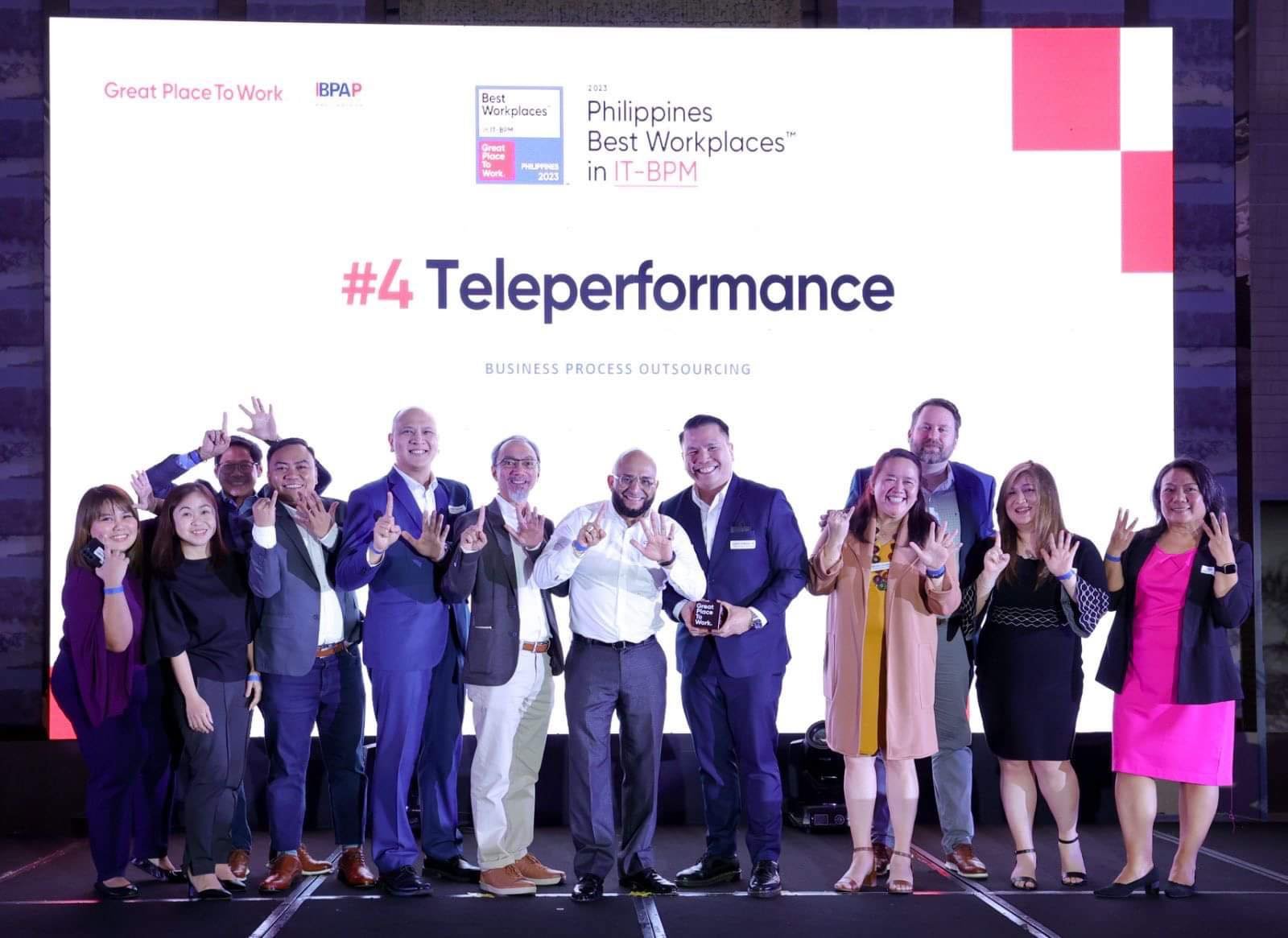 Teleperformance makes top five in Philippines Best Workplaces™ in IT ...